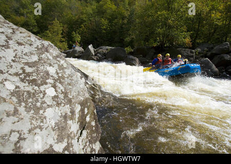 Whitewater rafting Dragon's Tooth rapid on the Deerfield River in Rowe ...