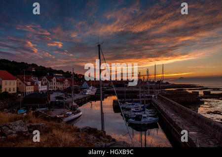 Harbour, Gudhjem, Bornholm Island, Denmark Stock Photo - Alamy