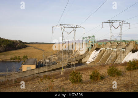 The Moore Dam and Moore Reservoir on the Connecticut River in Stock ...