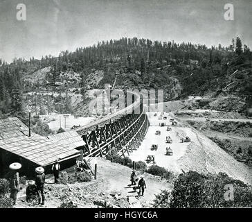 California Pacific Railroad bridge, Sacramento (1870-1878) - cut Stock ...