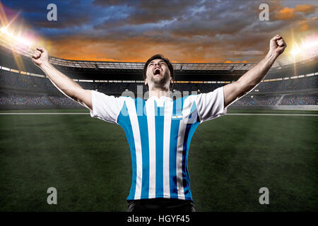 Argentinian soccer player, celebrating with the fans Stock Photo - Alamy