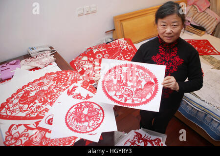 Binzhou, China. 13th Jan, 2017. **EDITORIAL USE ONLY. CHINA OUT** A 65 ...