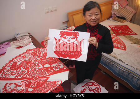 Binzhou, China. 13th Jan, 2017. **EDITORIAL USE ONLY. CHINA OUT** A 65 ...