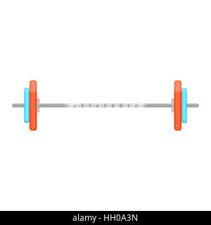 Barbell flat icon Stock Photo - Alamy
