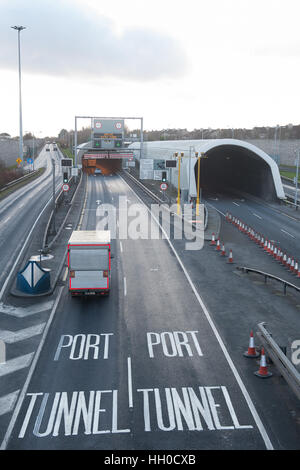 Dublin Port Tunnel and M1 motorway, Dublin, Ireland 2008 Stock Photo ...