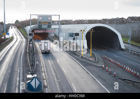 Dublin Port Tunnel and M1 motorway, Dublin, Ireland 2008 Stock Photo ...