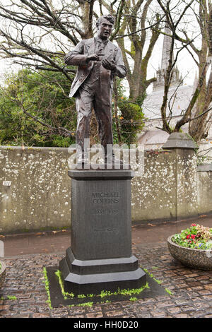 Statue of Michael Collins at Clonakilty in Ireland Stock Photo ...