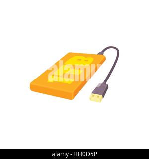 External hard drive 1tb icon, cartoon style Stock Vector Image & Art ...