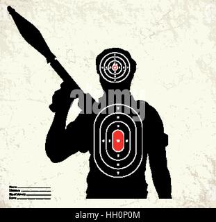 Terrorist - shooting range target Stock Vector Image & Art - Alamy