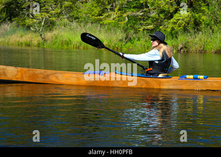Kayaker on Beaver Creek, Brian Booth State Park, Oregon Stock Photo - Alamy