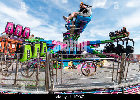 People enjoying a Techno Jump and Smile Ride on a hot summer's day in a ...