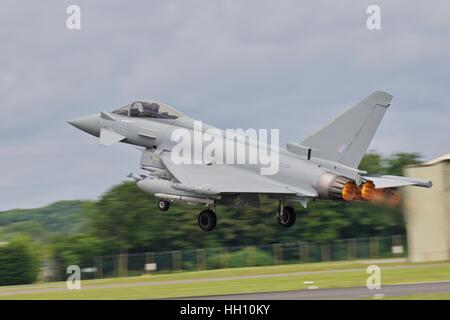 Typhoon fighter jet test pilot Keith Hartley, chief test pilot for BAE ...
