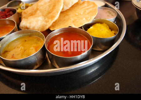 Indian food Indian menu tali India Stock Photo - Alamy