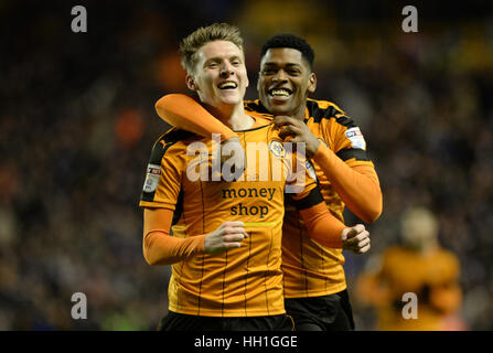 Wolverhampton Wanderers' Joe Mason celebrates scoring his sides opening ...