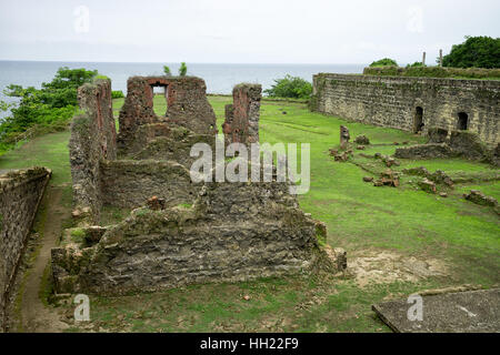 COLON, PANAMA - Fort San Lorenzo, a World Heritage site, at mouth of ...