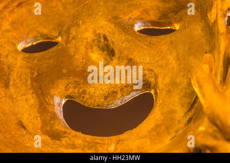 statue of theatrical mask at night Stock Photo - Alamy