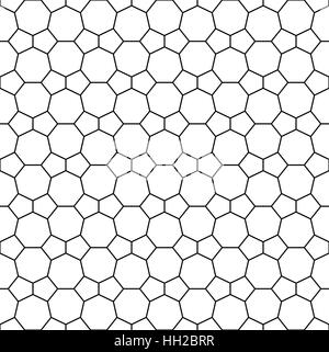 Heptagon and pentagon tile pattern - seamless editable repeating vector ...