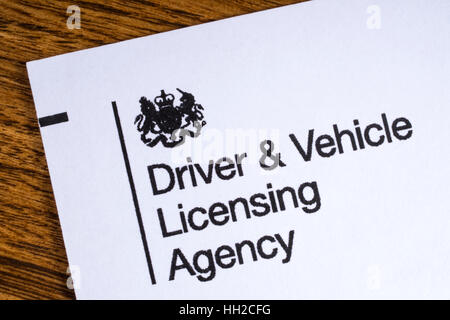 Driver and Vehicle Licensing Agency logo seen on Driver License ...