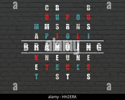 Marketing concept: Branding in Crossword Puzzle Stock Photo - Alamy