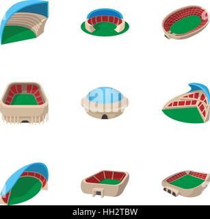 Sports complex icons set, cartoon style Stock Vector Image & Art - Alamy