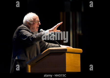 Atlanta, USA. 15th Jan, 2017. Bernie Sanders speaks in Atlanta at ...