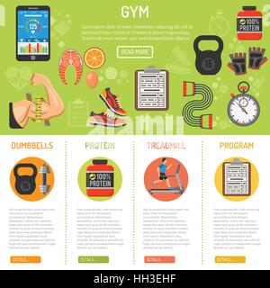 Bodybuilding Fitness Gym Infographics Stock Vector Image & Art - Alamy