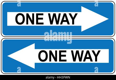 One Way Signs. Vector and Illustrations Stock Vector Image & Art - Alamy
