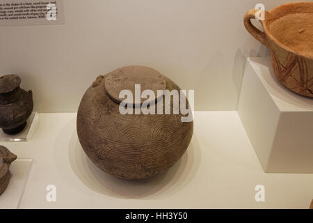 Various pottery jugs vessels in Heraklion Archaeological Museum, minoan ...