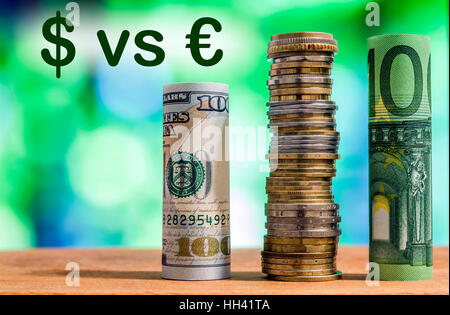 American dollar banknotes and graph on black background Stock Photo - Alamy