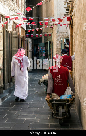 Qatari man in Souq Waqif Traditional Market during the FIFA World Cup ...