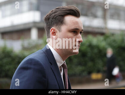 Oliver Stewart , son of Ian Stewart, arriving at St Albans Crown Court ...