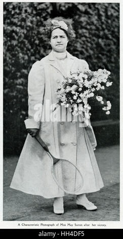 May Sutton Bundy, American tennis player Stock Photo - Alamy