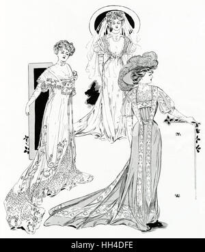 Women wearing Edwardian dresses 1907 Stock Photo - Alamy