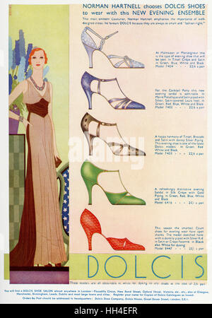 Advert for Dolcis shoes 1931 Stock Photo - Alamy