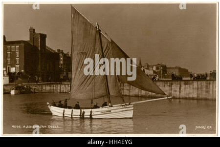 Sailing Coble Bridlington Harbour East Yorkshire UK Stock Photo - Alamy