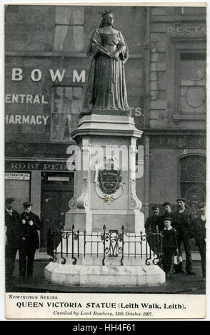 Queen Victoria Statue, Leith Walk, Leith, Edinburgh, Scotland, UK Stock ...