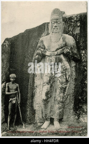 The statue near the Potgul Vehera in Polonnaruwa, commonly known as the ...