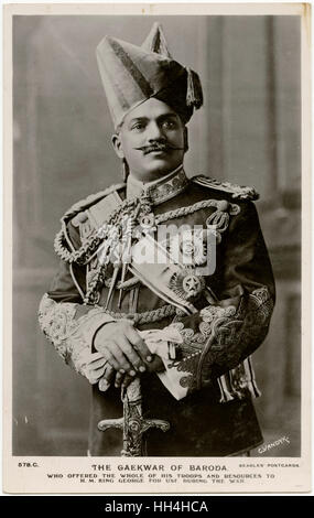Sayajirao Gaekwad III, Maharaja of Baroda, 1919 Stock Photo - Alamy