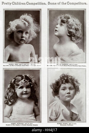 Edwardian children's competition 1909 Stock Photo - Alamy