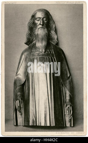 Edward III tomb in Westminster Abbey. Bronze weepers (or statuettes) of ...