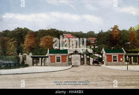 Entrance from the New York Zoological Park at the Boston Road, New York ...