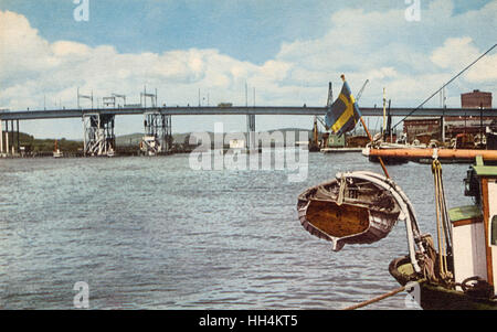 Älvsborg Bridge and the City of Goteborg/Gothenburg, Sweden Stock Photo ...