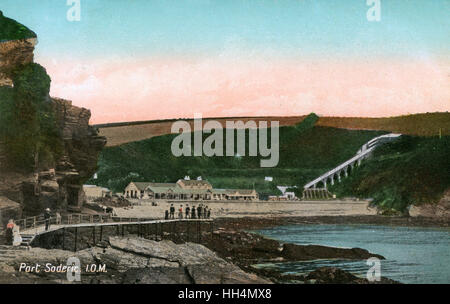 Port Soderick, Isle of Man - Beach and Smugglers' Caves Stock Photo - Alamy
