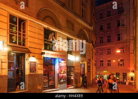 Wien, Vienna: Bar quarter "Bermuda triangle"; alley Judengasse, 01. Old ...