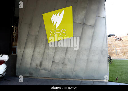 SBS Building, Federation Square, Melbourne, Australia Stock Photo - Alamy