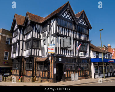 the town centre of Leatherhead Surrey Stock Photo - Alamy