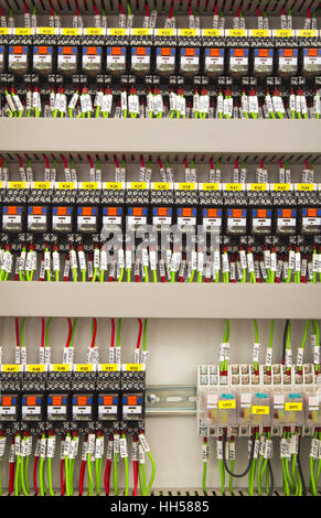 Electrical control cubicle with electrical devices Stock Photo - Alamy
