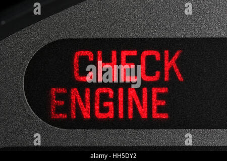 engine warning light in car dashboard Stock Photo - Alamy