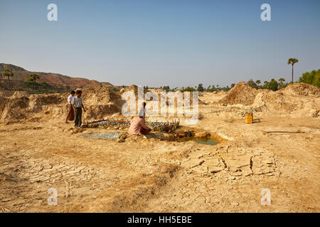 Copper Mining, Salingyi Township, Sagaing Region, Myanmar Stock Photo ...