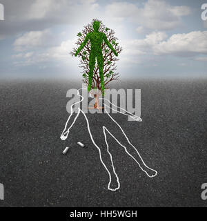 Death after life or afterlife concept as a reincarnation symbol or ...